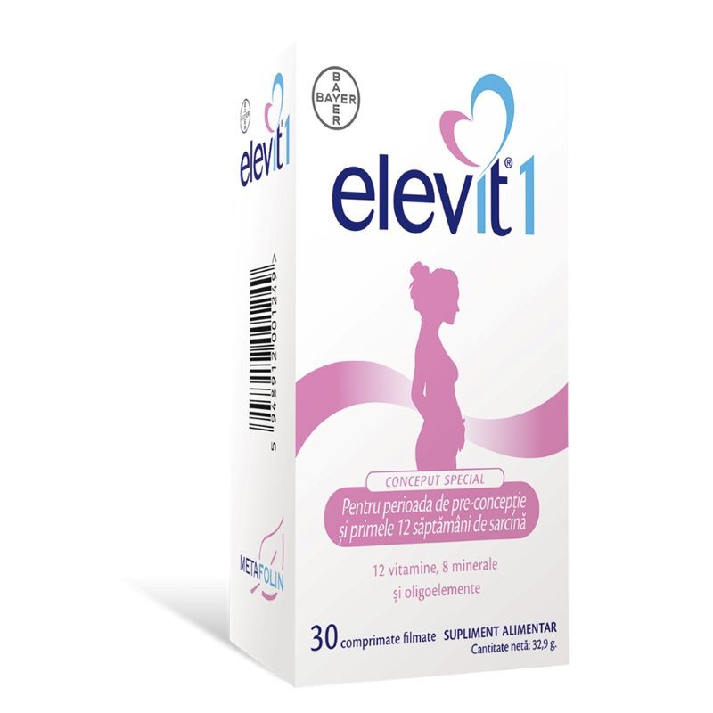 ELEVIT 1 COMPRIMATE FILM 30 BUC – Eco Farm